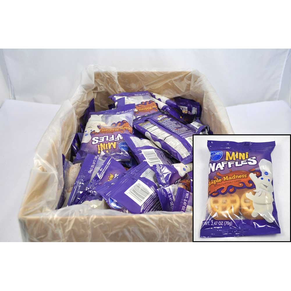 Amazon.com: Pillsbury Maple Madness Mini Waffles, 2.47 Ounce - 72 per ...