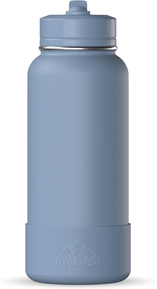 Amazon.com: Hydrapeak 32oz Sport Insulated Water Bottle with Straw or ...