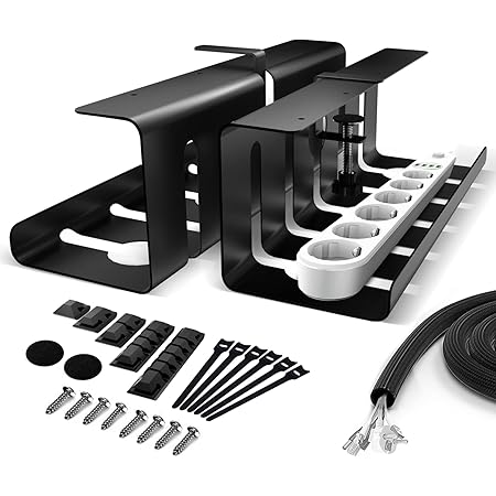 Lannvan Cable Management Bureau, Set de 2 Chemins de Câbles sans ...