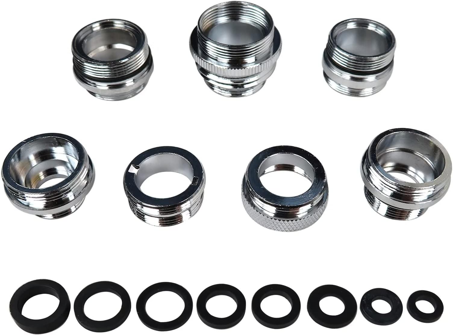 Amazon.com: 7pcs Brass Aerator Faucet Adapter Set,Male 15/16”-27T, Male ...