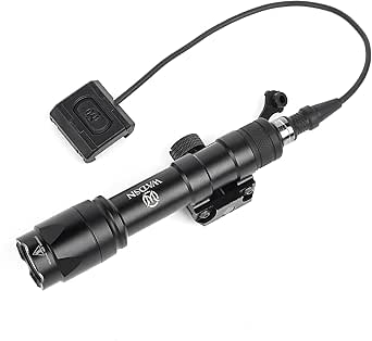 Amazon.com: QIRUIMY M600C 600 Lumens Tactical Flashlight, with Remote ...