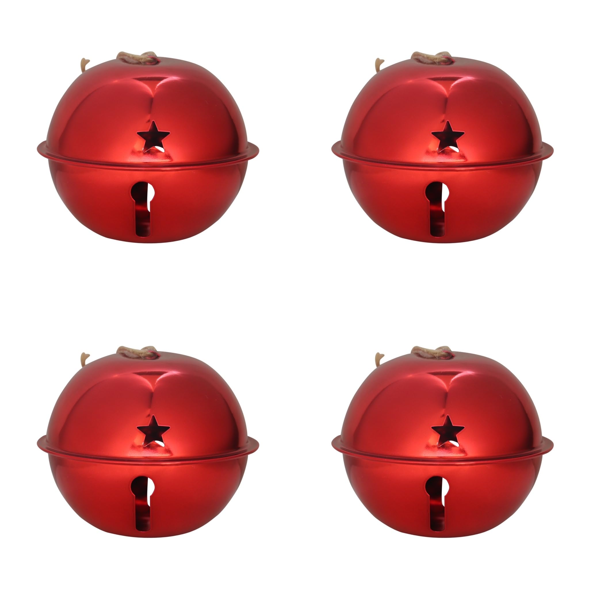 Amazon.com - Haute Decor Adapt Nesting Jingle Bells (Shiny Red 4-Pack ...