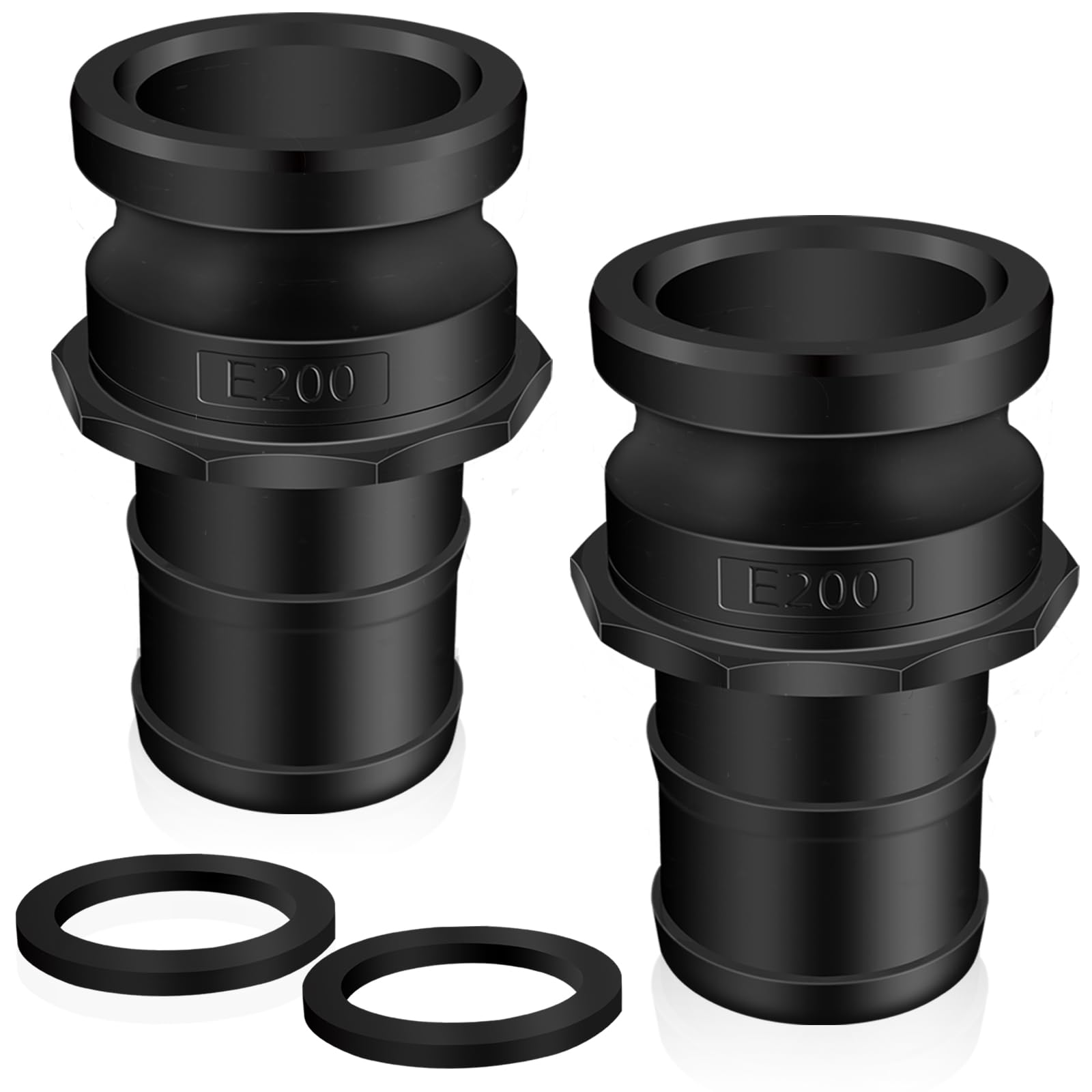 Snapklik.com : 2PCS Polypropylene Cam Lock Fittings, 2" Type E Poly ...