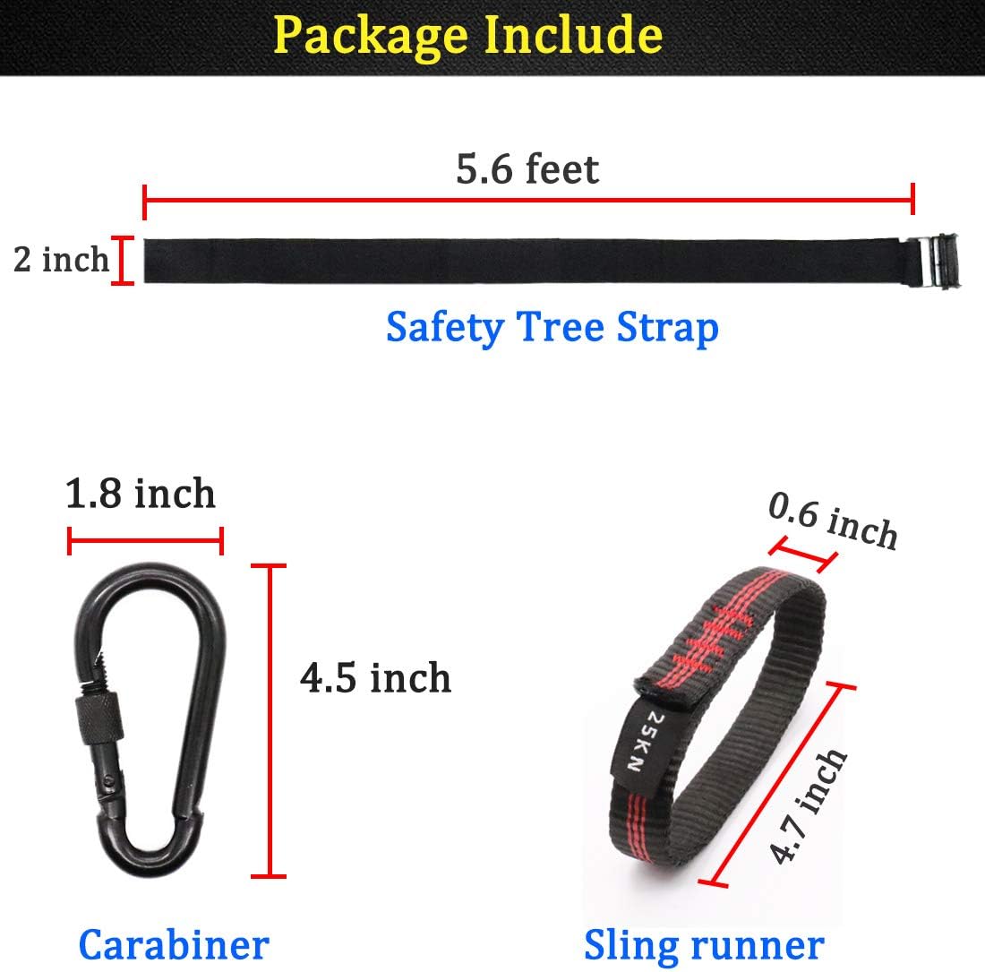 Buy Boaton Tree Stand Safety Harness, Tree Stand Straps, Hunting Safety ...