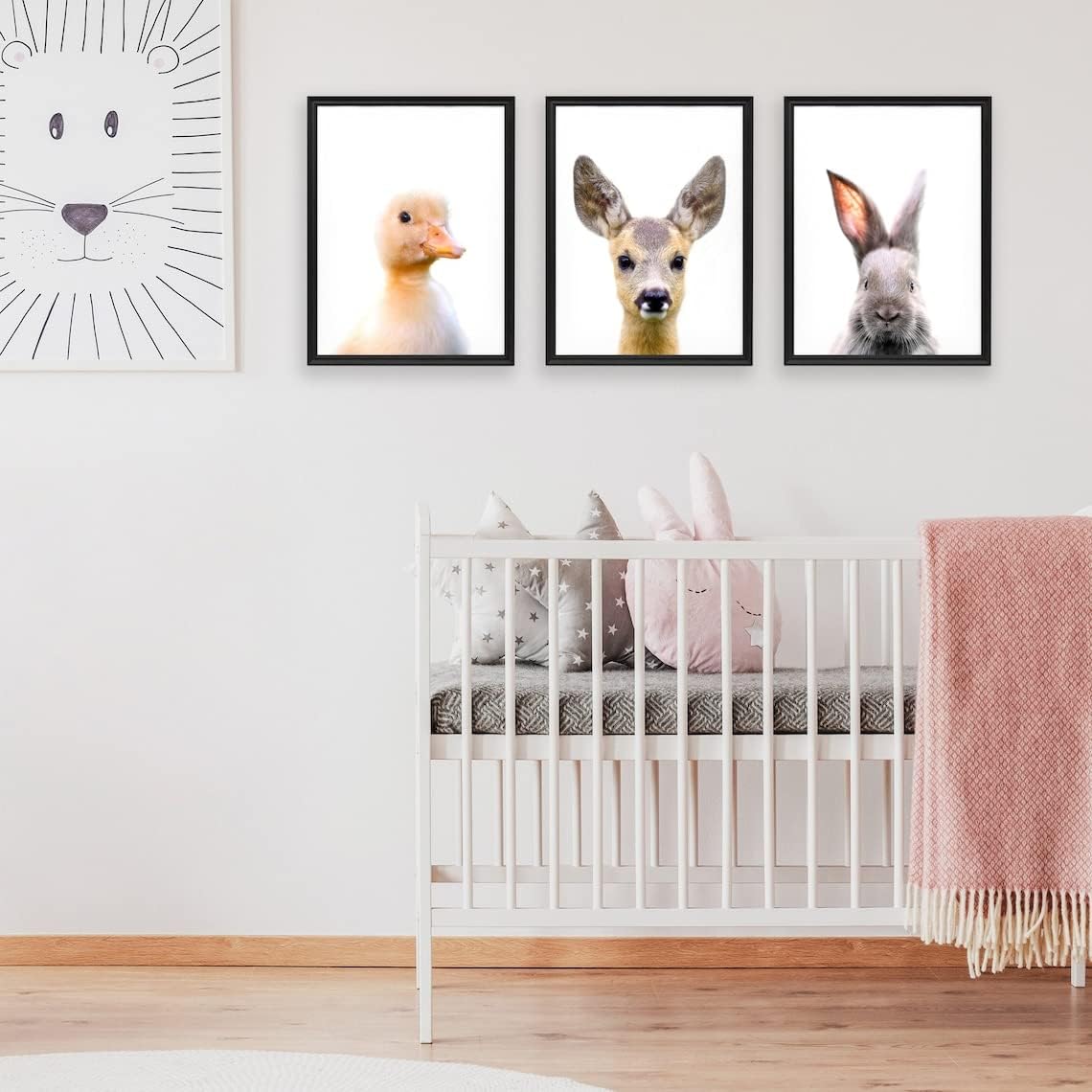 Amazon.com: 3x Baby Animals Posters Set - Nursery Kids Room Decor Cute ...