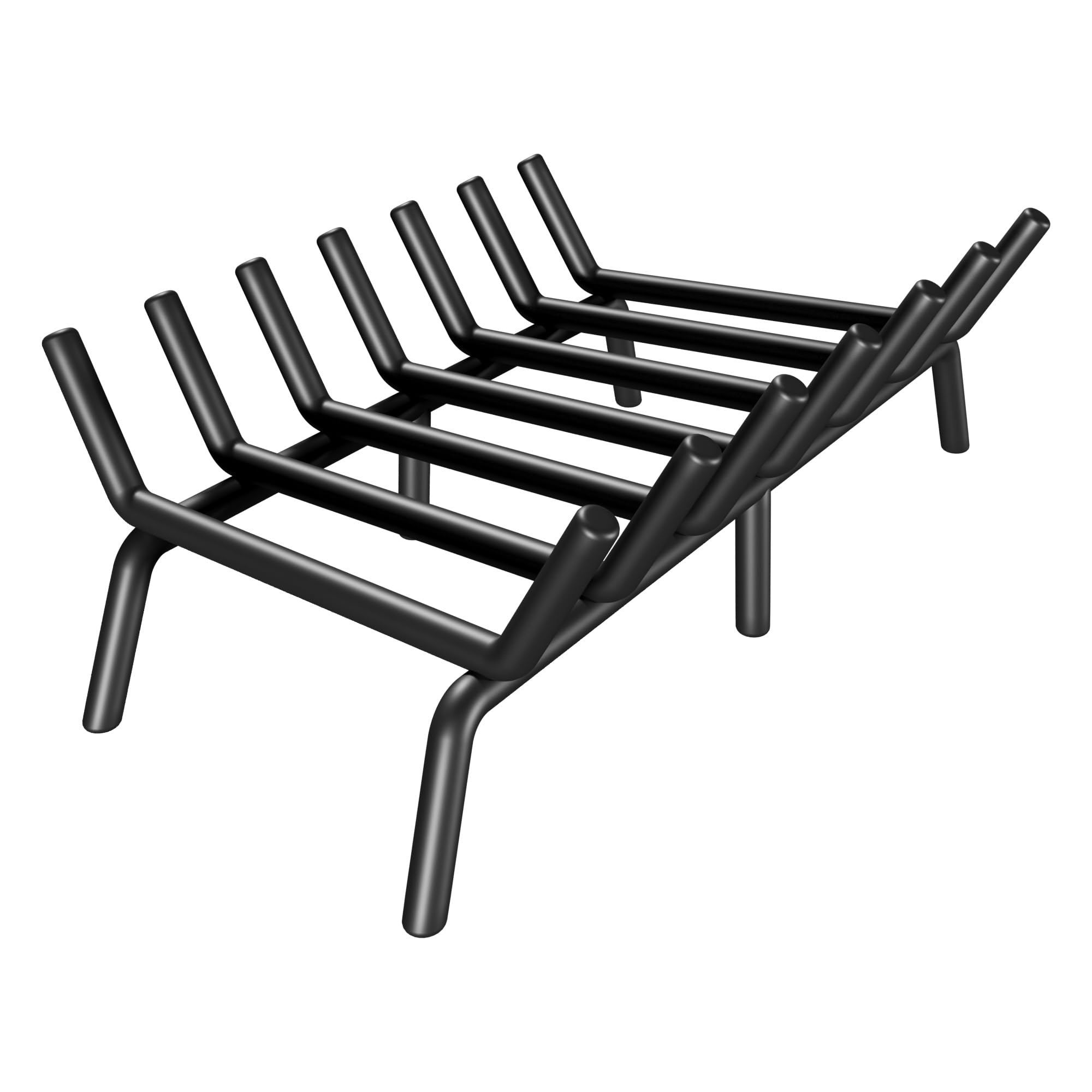 Firewood Rack 21 Inch Fireplace Grate Heavy Duty Solid Steel Indoor ...