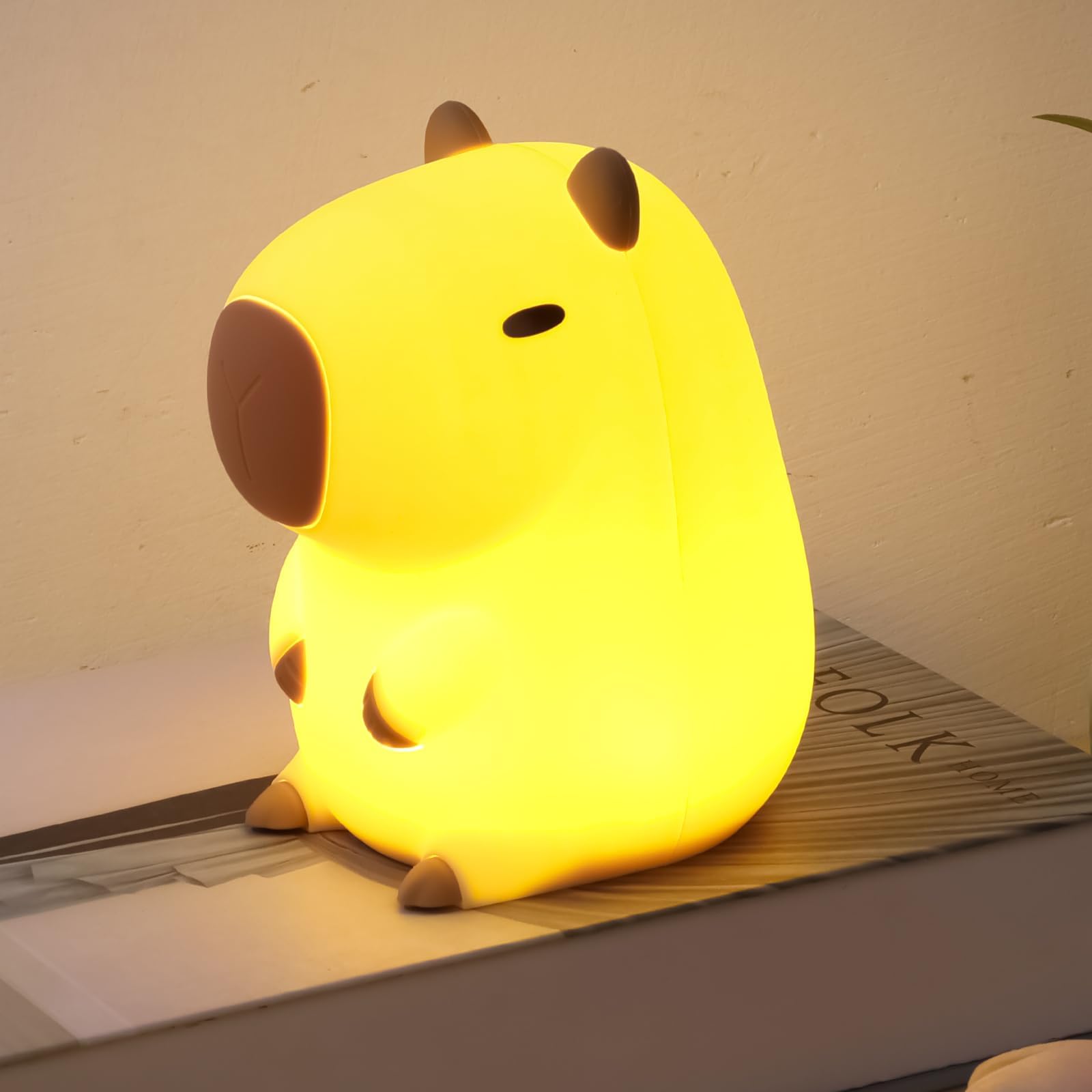 Capybara Night Light, Cute Animal Night Light for Kids Portable USB ...