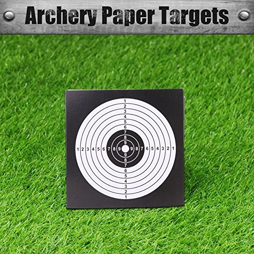 Archery Paper,100Pcs/Lot 14 * 14cm Archery Target Paper Face for Arrow ...