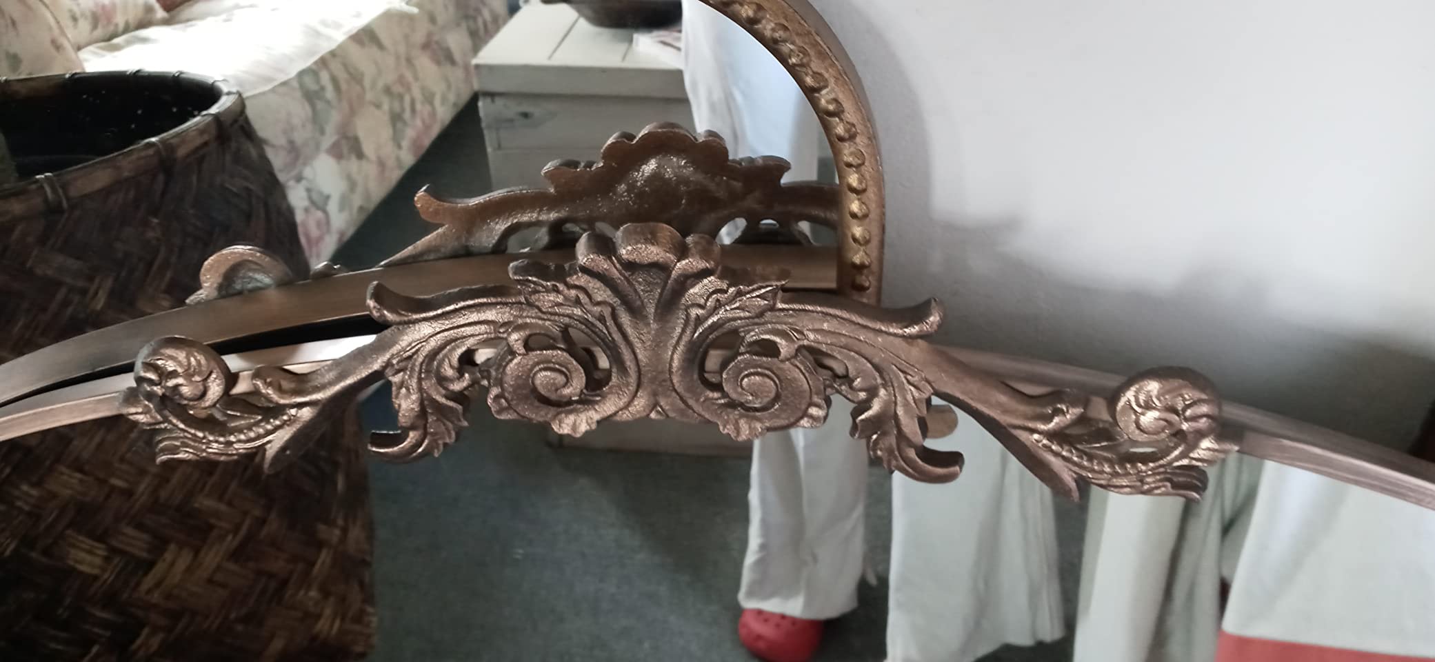 $19/mo - Finance PAIHOME Gold Antique Mirror, Large Gold Arch Mirror ...