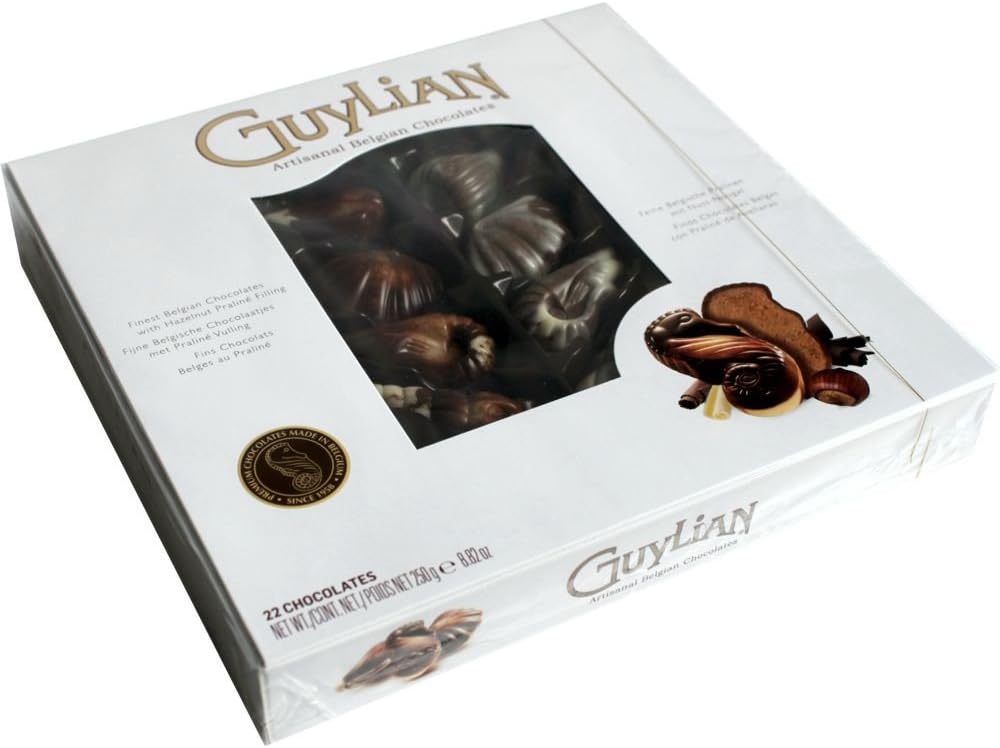 Amazon.com: Belgian Chocolate Seashells, 22 Gourmet Hazelnut Praline ...