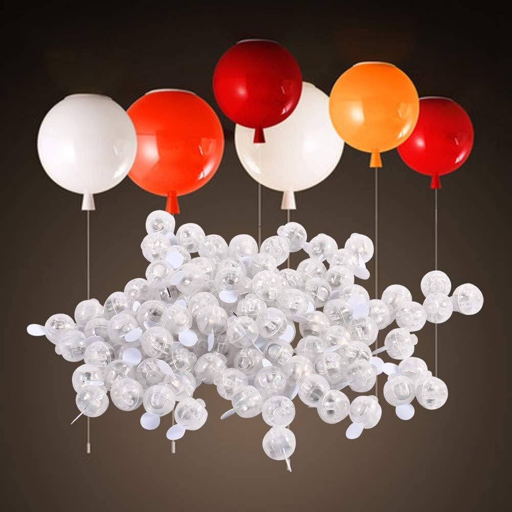 Amazon.com: 100pcs Round Led Flash Ball Lamp, Balloon Light Long ...