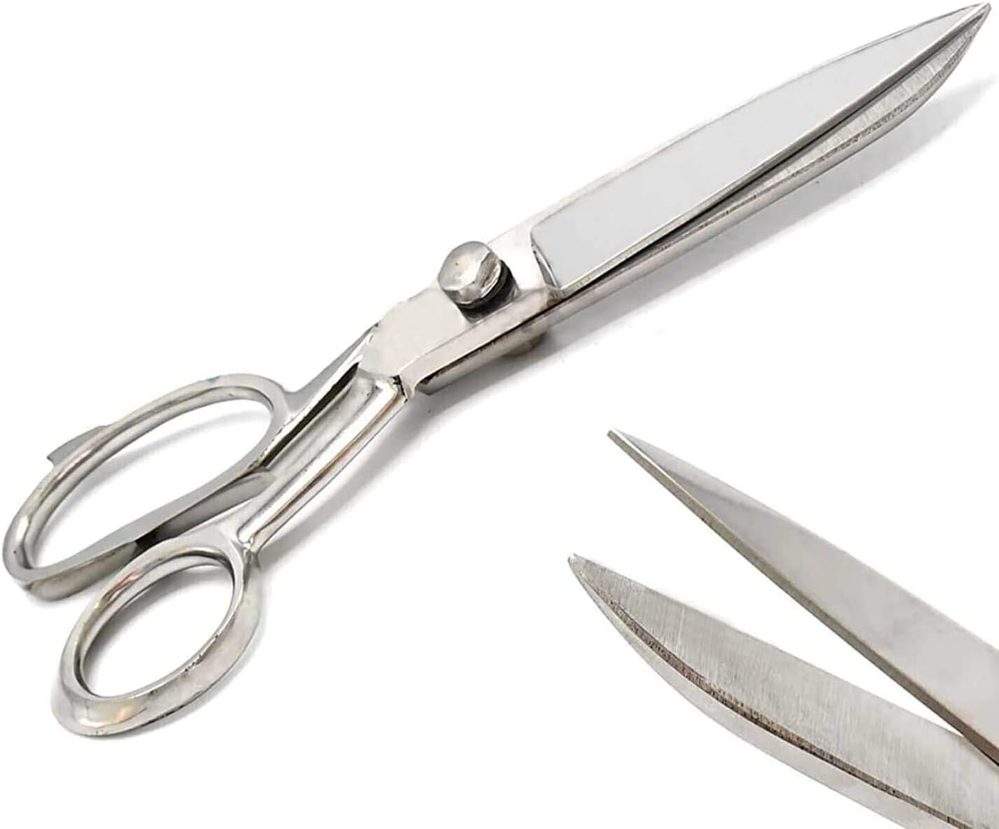 Amazon.com: Yutoner Silver Office Scissors, Heavy Duty Sewing, Tailor ...