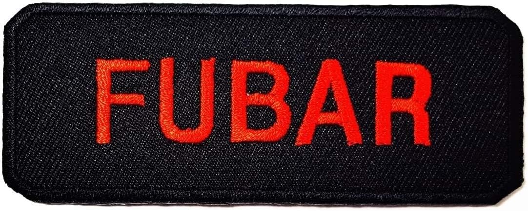 Amazon.com: FUBAR Words (Black&Red) Patch Funny Slogan Joke Rockabilly ...