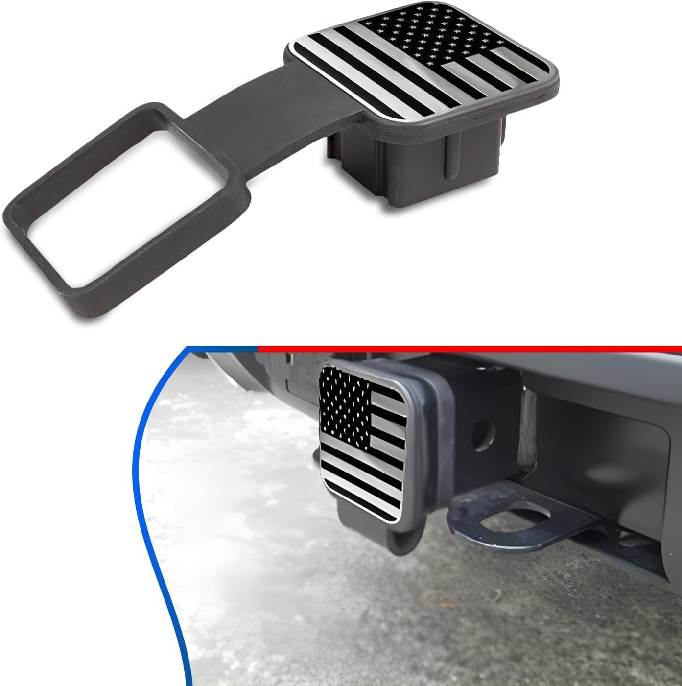 Amazon.com: Tesnaao Pack-1 Trailer Hitch Insert Stopper, 2"/51mm Square ...