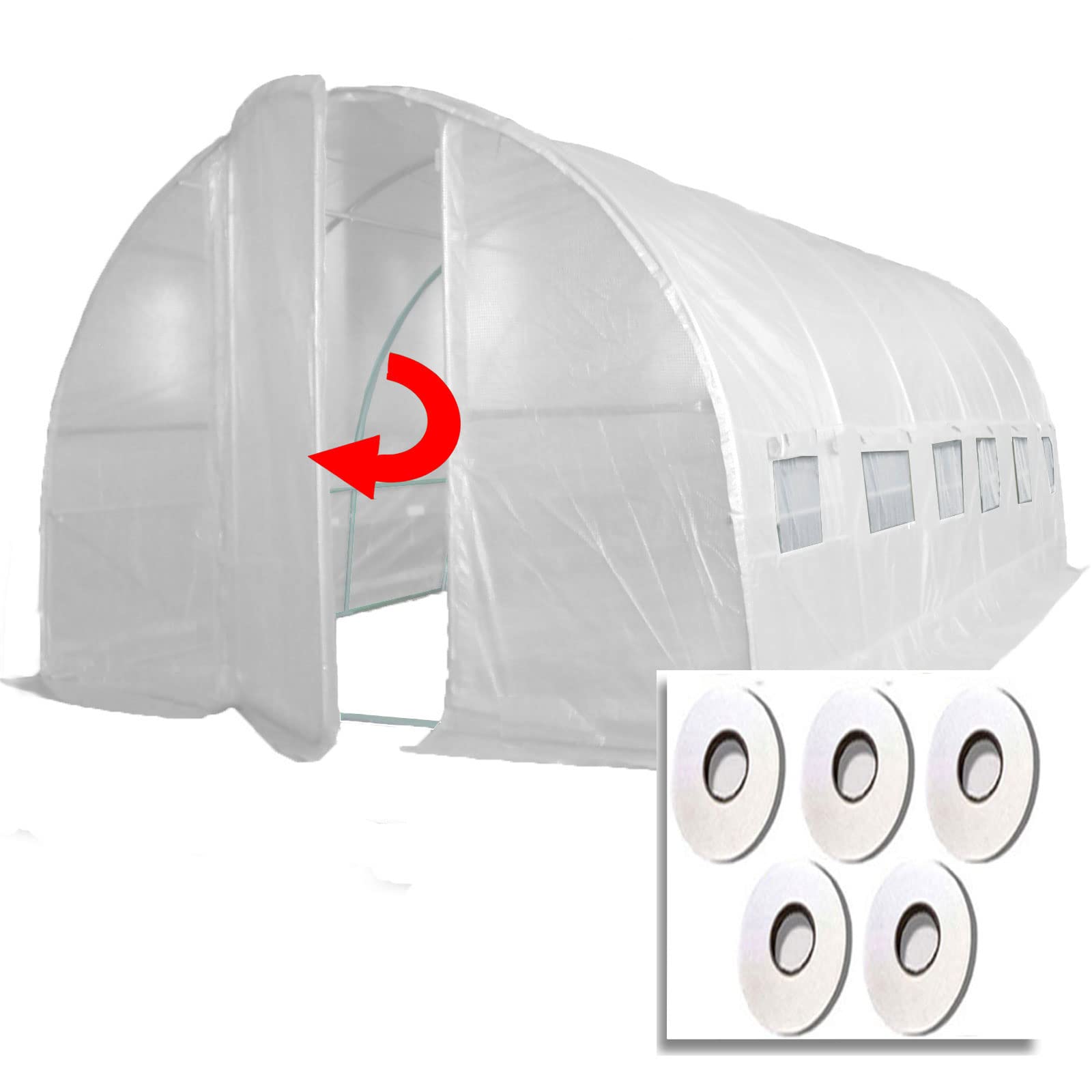 Choose 5 Sizes Polytunnel + Hotspot Tape Kit. "Strongest In It's Class ...