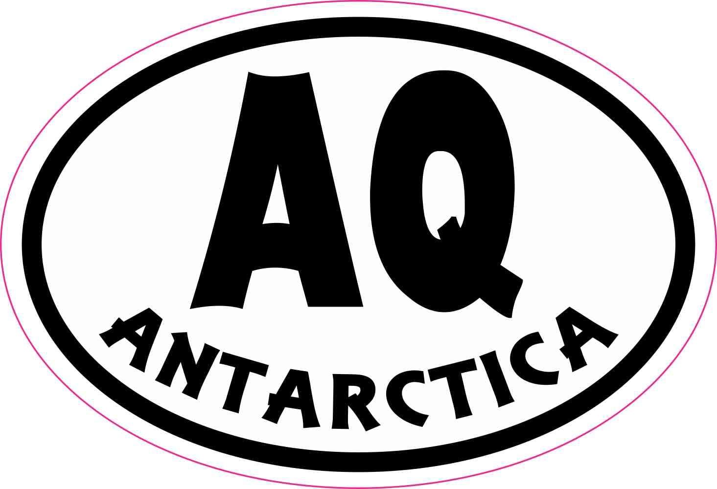 Amazon.com - StickerTalk Oval AQ Antarctica Vinyl Sticker, 3 inches by ...