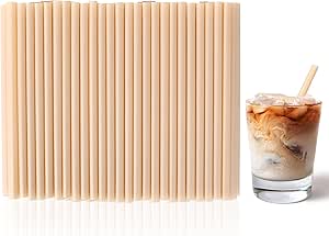 Amazon.com: [500 Pcs] 5 Inch Sugarcane Cocktail Short Straws ...