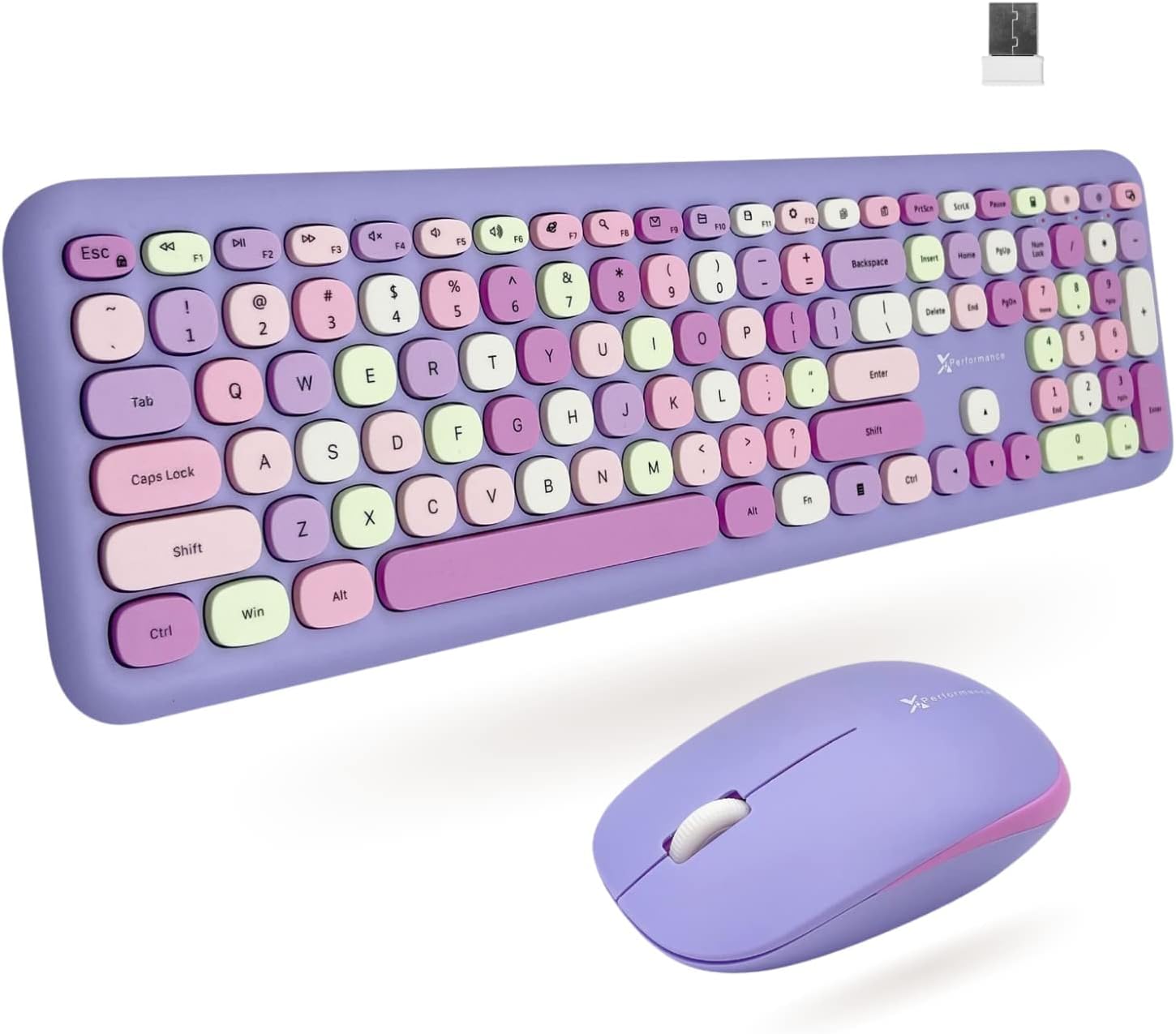 X9 Purple Keyboard and Mouse Wireless Colorful - Transform Your Space ...