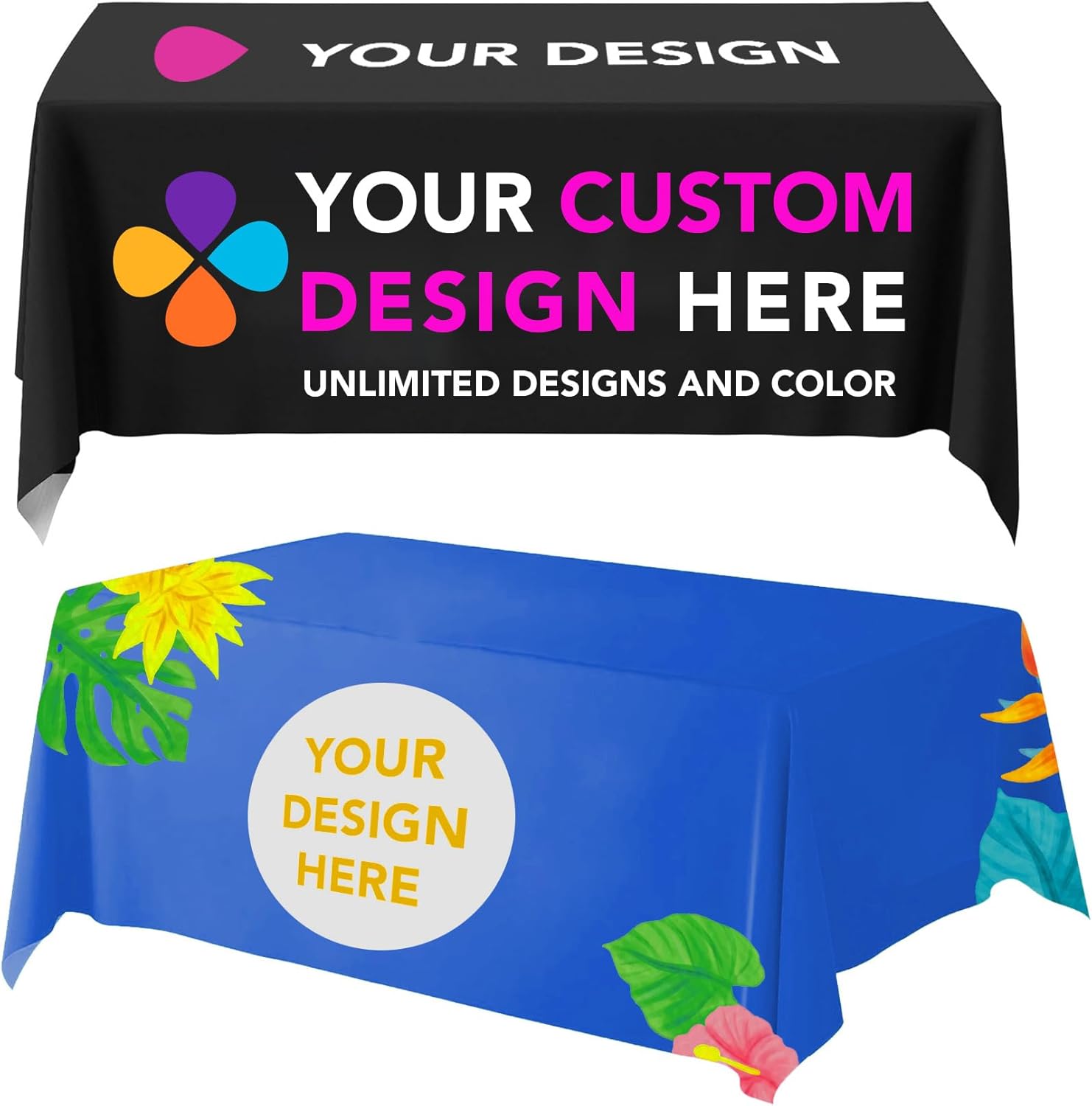 Amazon.com: Personalized Add Your Own Logo Custom Regular Table Cloth ...