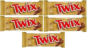 Twix Chocolate Biscuit Fingers - 50g (2 x 25g) Pack of 5 - Indulge in ...