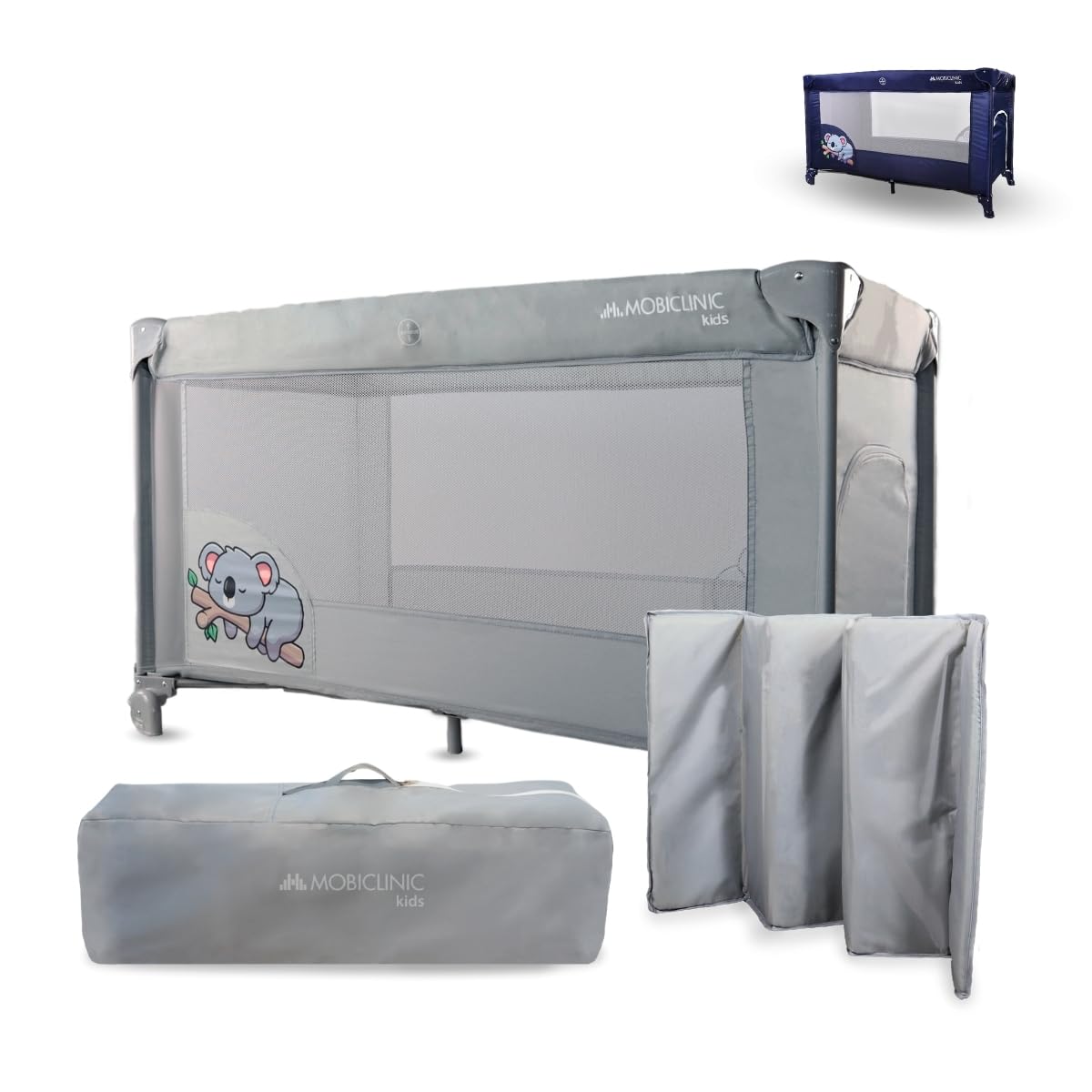 Mobiclinic®, Travel Cot, Carry Cot, 2 in 1, Ultra-compact Folding ...