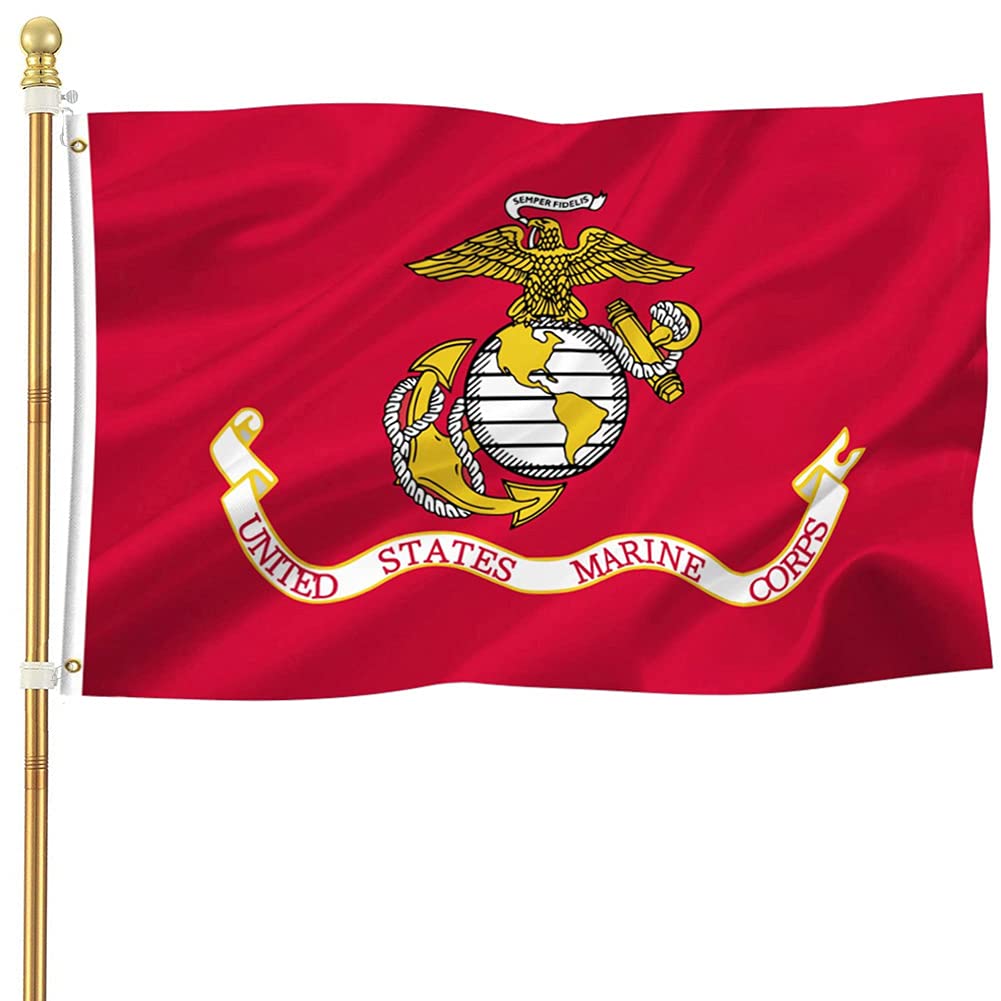 US Marine Corps USMC Military Flags 3x5 Outdoor- US Marine Army Flags ...