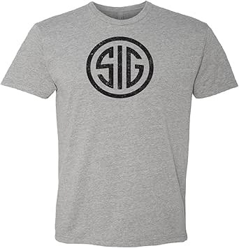 Sig Sauer Men's Distress Sig Mark Athletic Heather T-Shirt ...