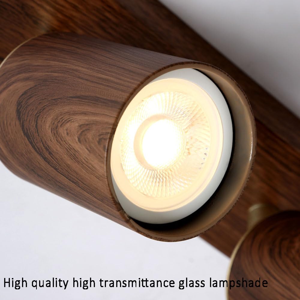 Wood Track Lighting System Ceiling Light Black With Smoke Glass And