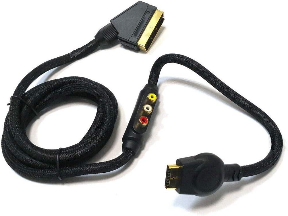 Cavo AV Scart HD Audio Video Composito RCA Compatibile Con Sony PS3 PS2 ...