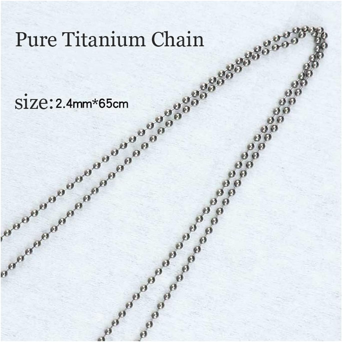 Amazon.com: Titanium Necklace Chain for Men and Women, Pure Titanium ...