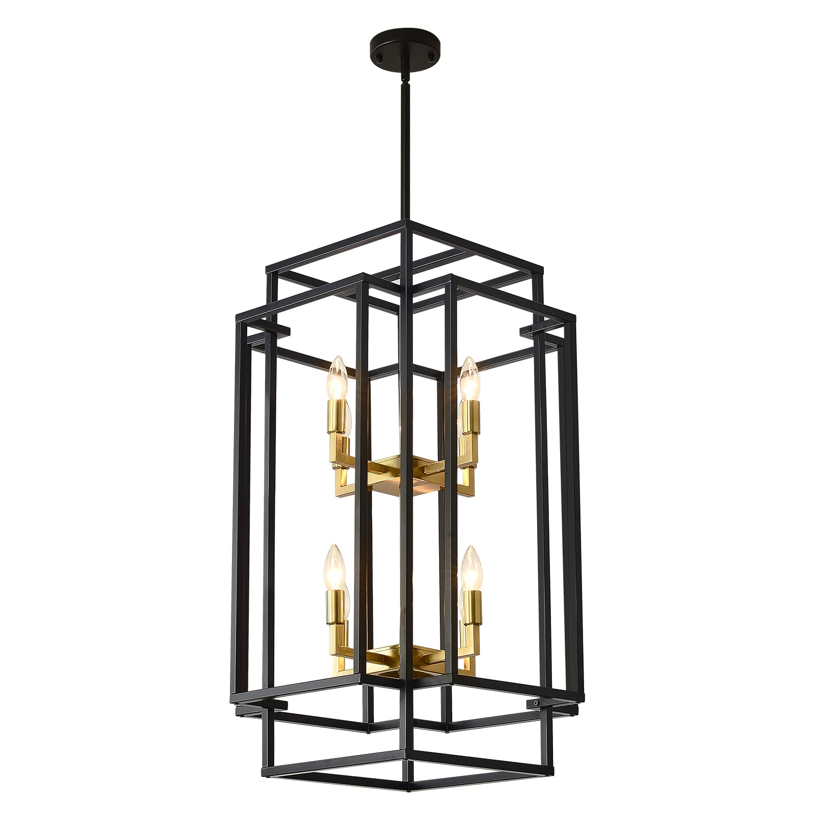 8-Lights Lantern Tiered Pendant Light Fixtures,Foyer Lighting Fixtures ...