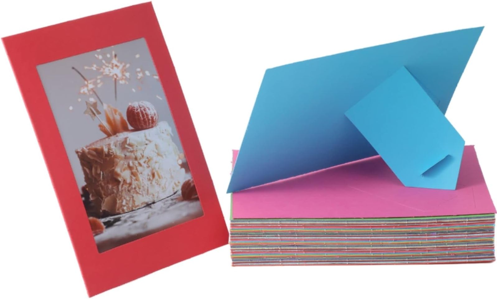 Amazon.com - Juvale 30 Pack Colorful 5x7 Paper Picture Frames ...