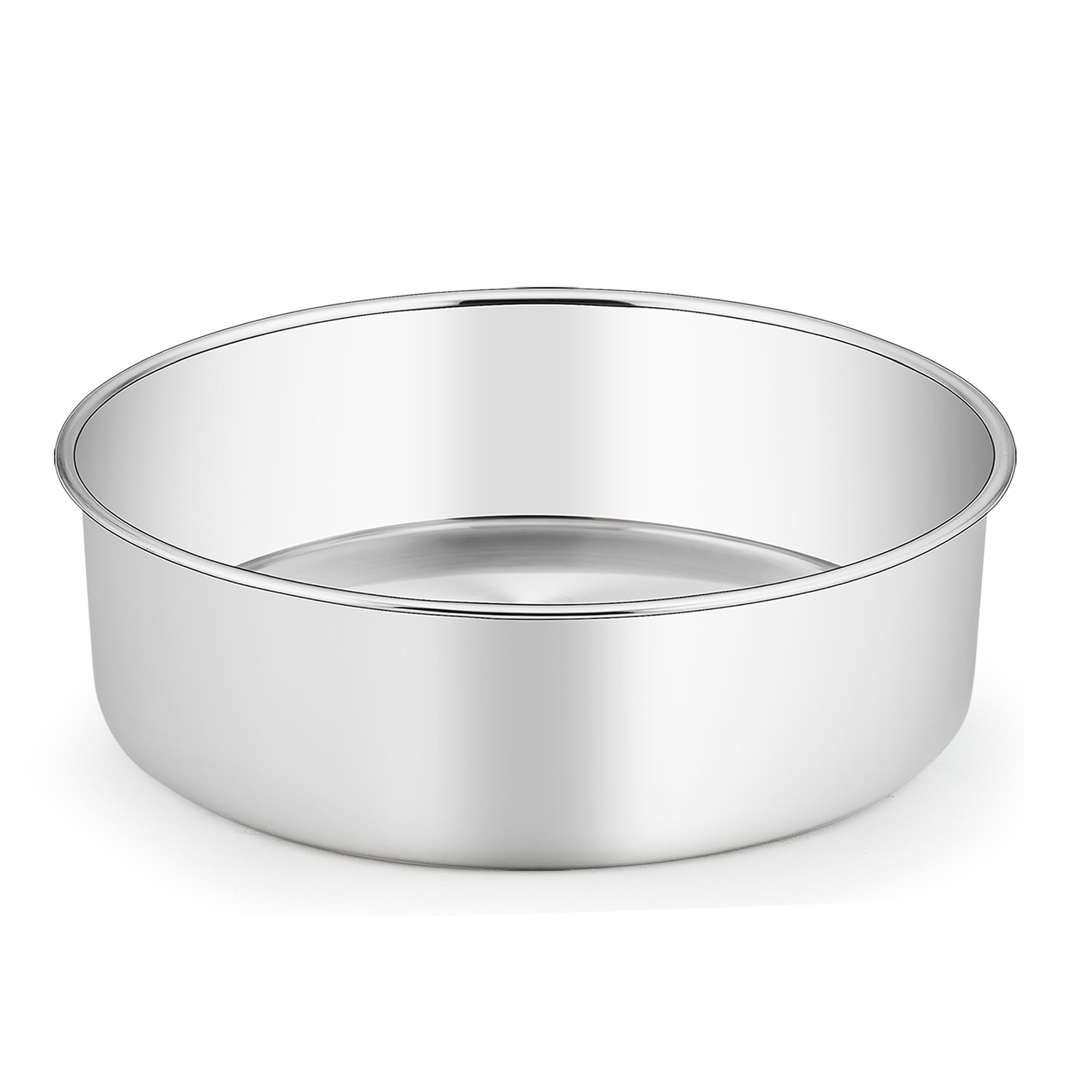 Snapklik.com : Round Cake Pan, 8 X 3 Stainless Steel Deep Baking ...