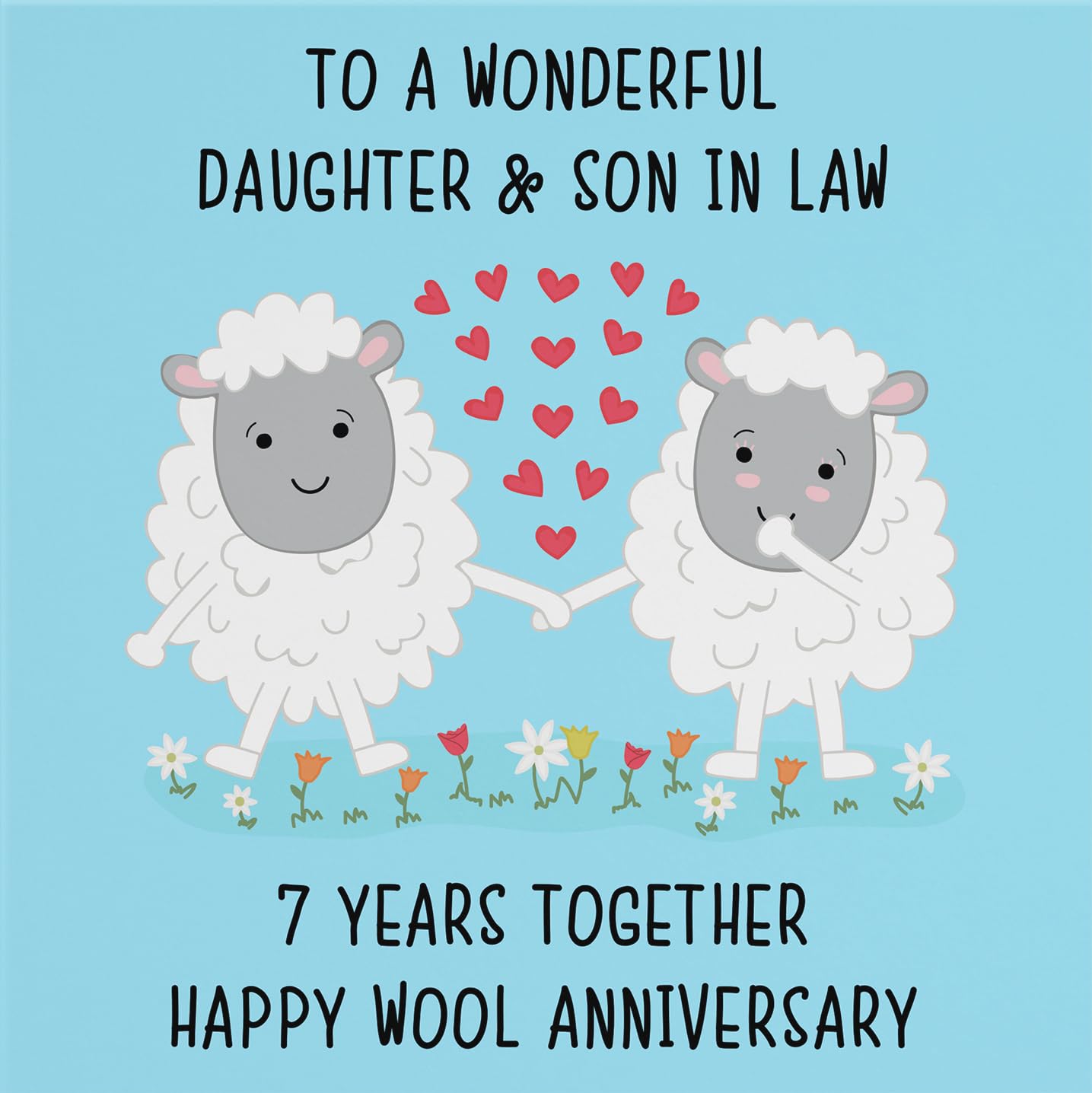 Hunts England – Daughter And Son In Law 7th Anniversary Card – To A ...