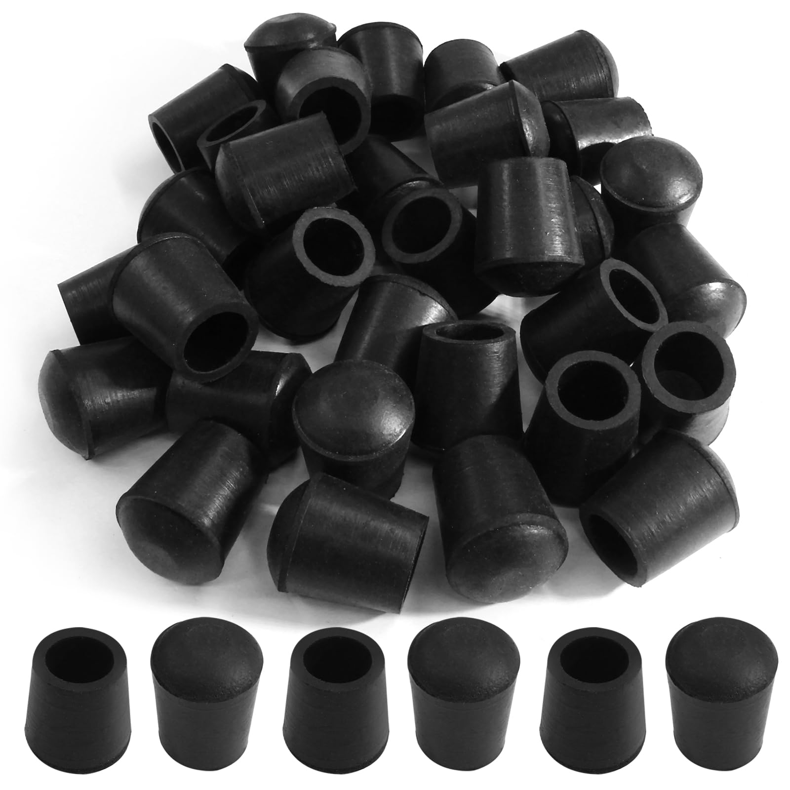 Piutouyar Round PVC Rubber Furniture Covers, 12mm / 1/2 Inches Table ...