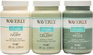 Amazon.com: Waverly ® Inspirations Chalk Finish Acrylic Paint Set ...
