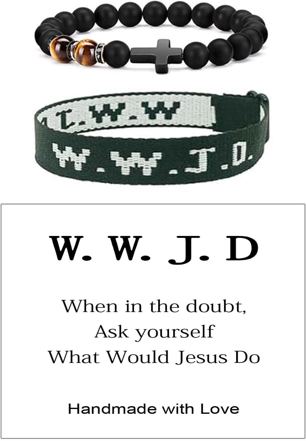 Amazon.com: Pingyongchang Christian Cross Gifts What Would Jesus Do ...