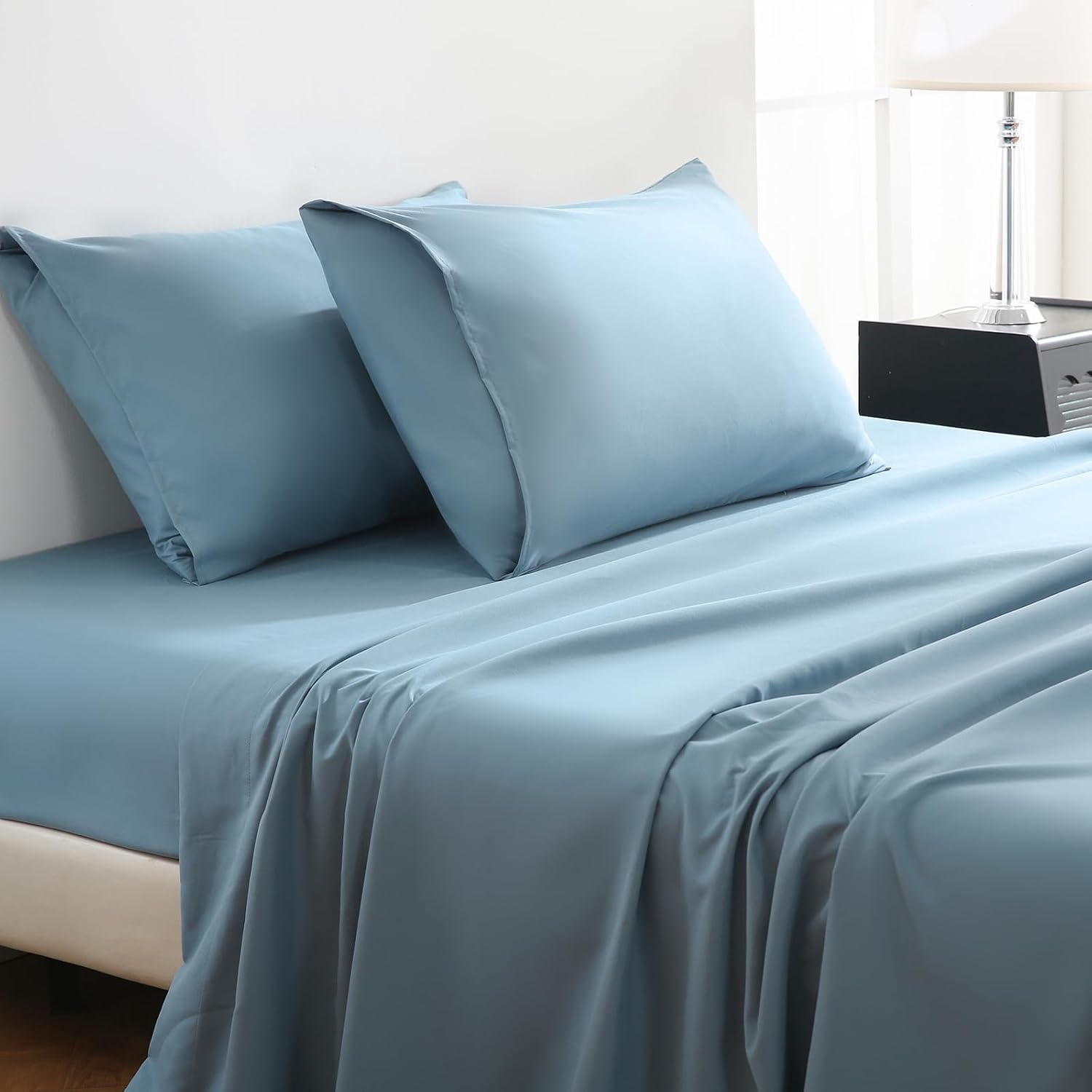 Amazon.com: MEISHANG Queen Size Sheet Set - Ultra Soft Brushed ...
