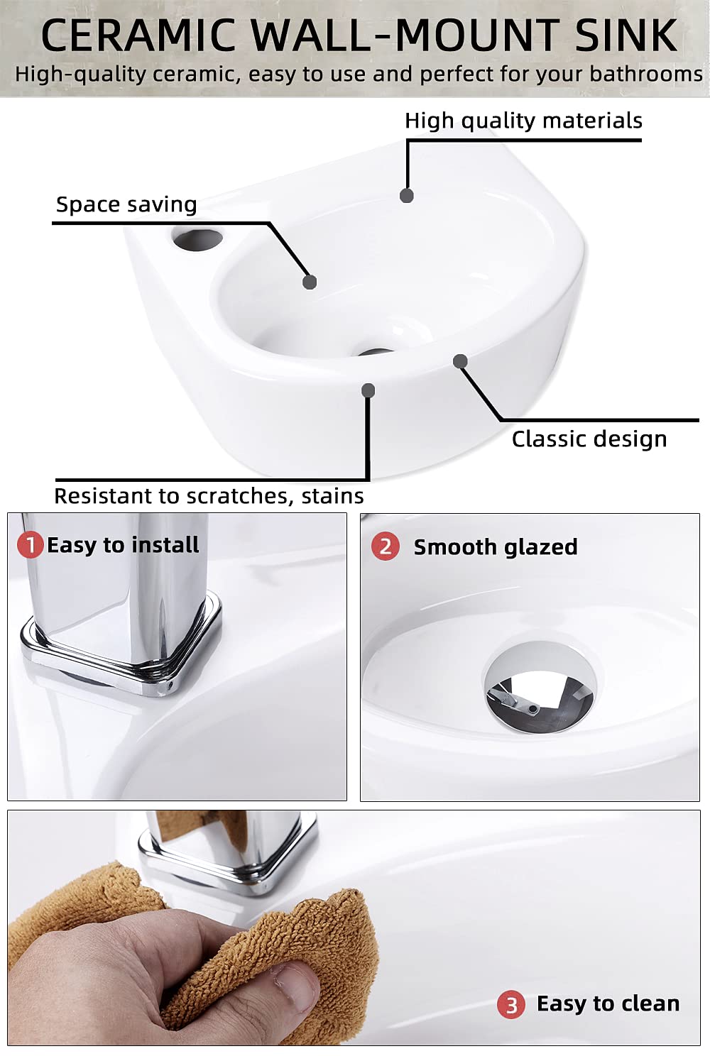 Shallow Small Rectangular Vessel Sinks 18" White Porcelain Corner ...