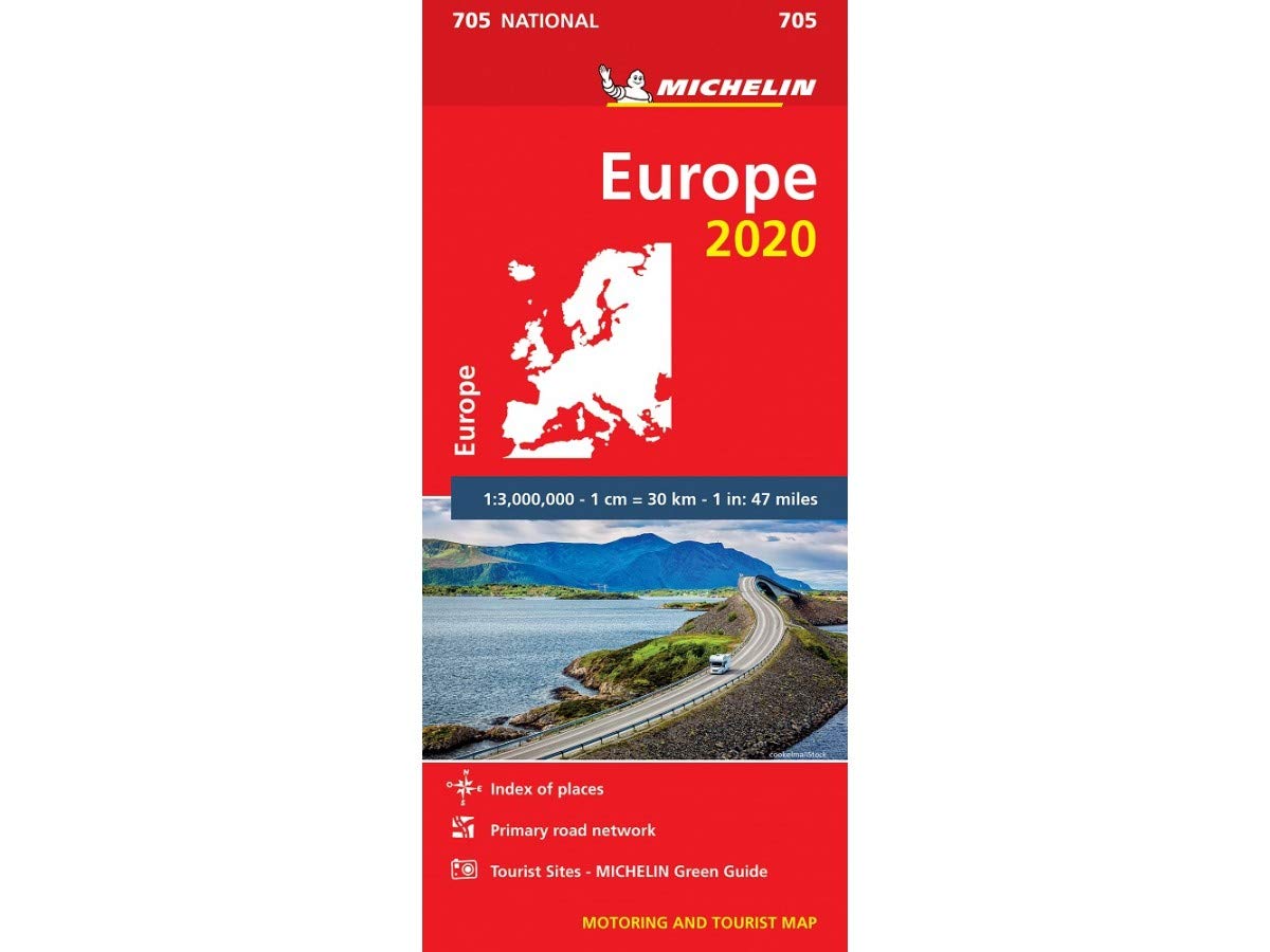 Europe 2020 Michelin National Map 705: Michelin: 9782067243989: Amazon ...