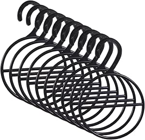 Luxshiny 30 Peças Cachecol Cabideiro Cabides De Metal Anel De Lenço ...