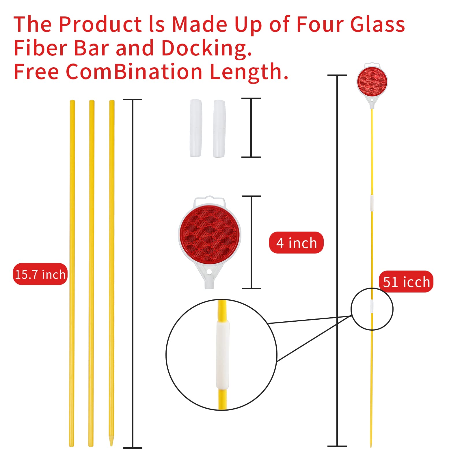 Snapklik.com : Reflectors For Driveway Entrance Orange Reflective ...