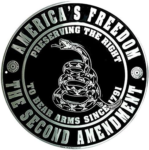Amazon.com: Signs 4 Fun Round Sign | 2nd Amendment Sign | 12” Diameter ...