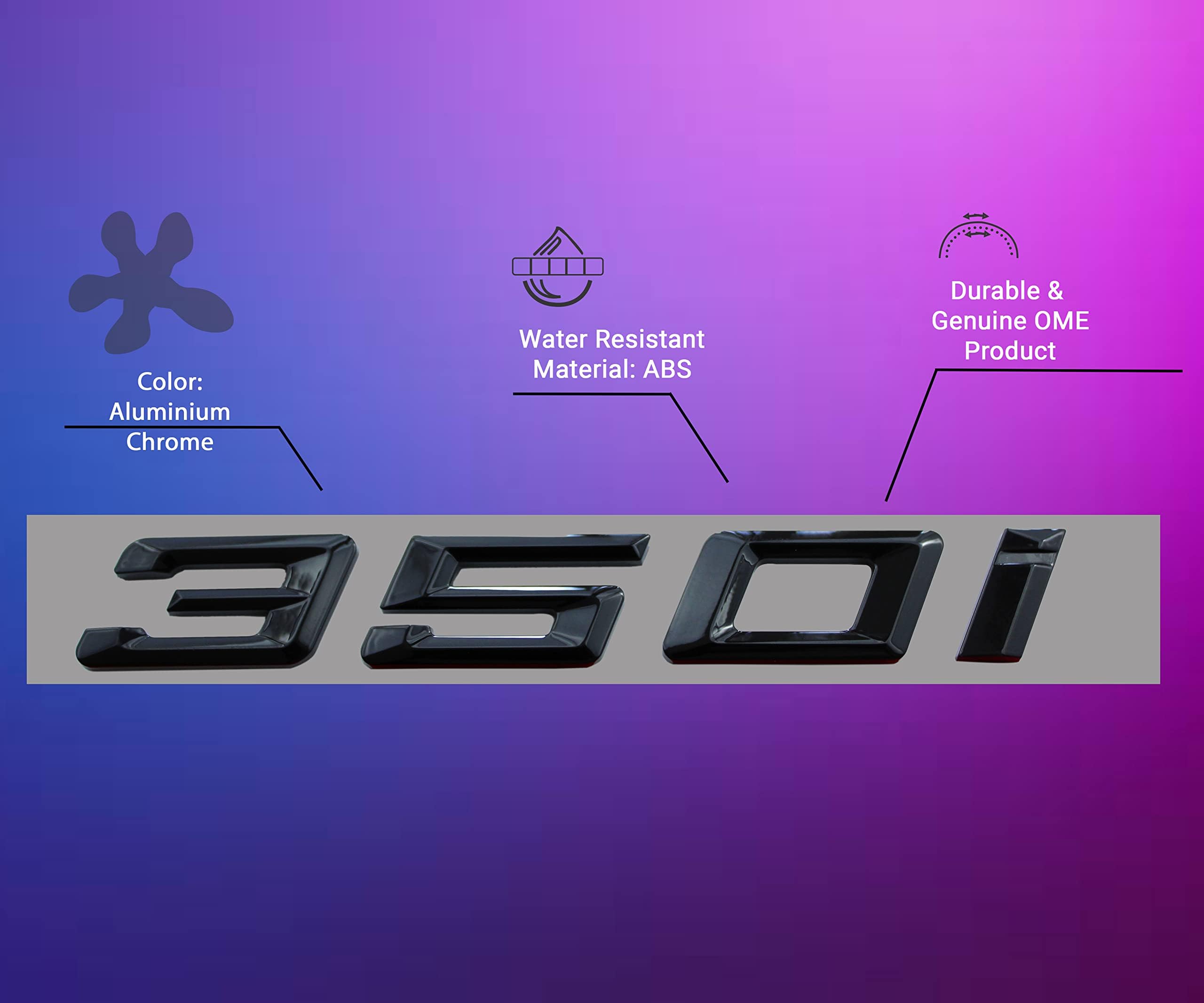 Amazon.com: EcoNour Emblem Kit Compatible with Tesla Model 3 – Elegant ...