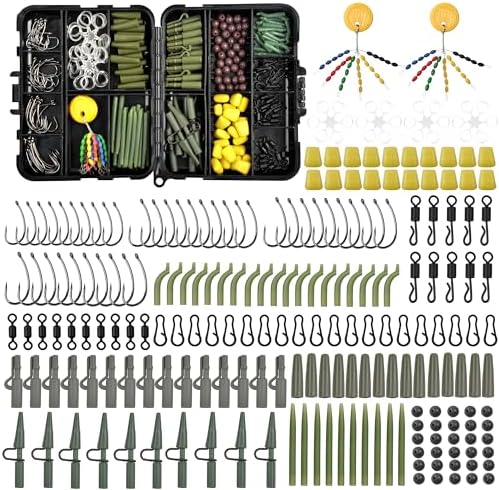 Carp Fishing Rig Making Kit Terminal Tackle Set - 216pcs Including ...