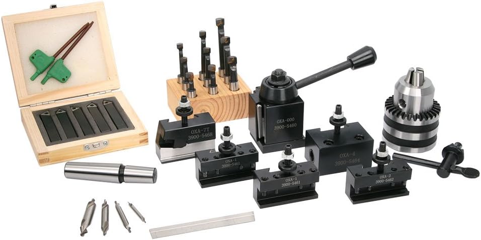 Mini Lathe Tooling Package - This tool set includes a drill chuck ...