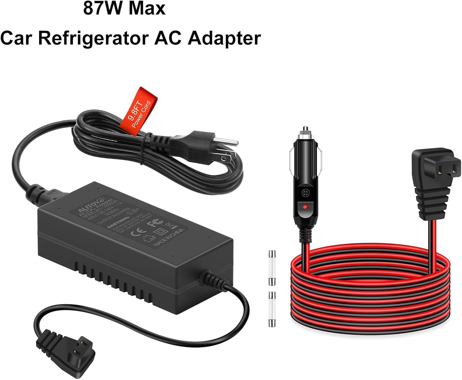 Amazon.com: ALITOVE Car Refrigerator AC Adapter Power Cord for 12V ...