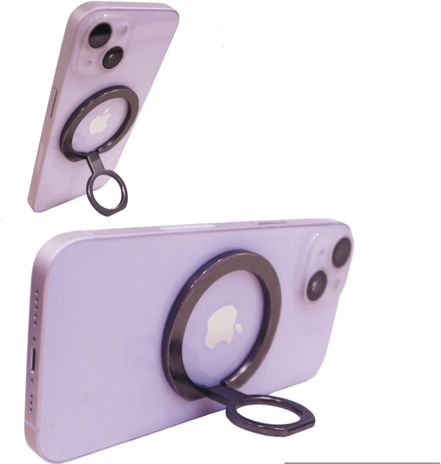 Amazon.com: Magnetic iPhone Ring Stand/Holder 360° Rotation,180° FLIP ...