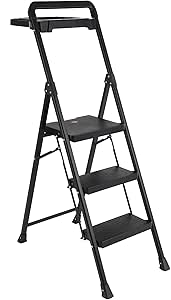 Amazon.com: Folding Step Stool with Project Tray, Multi-Use Step Ladder ...