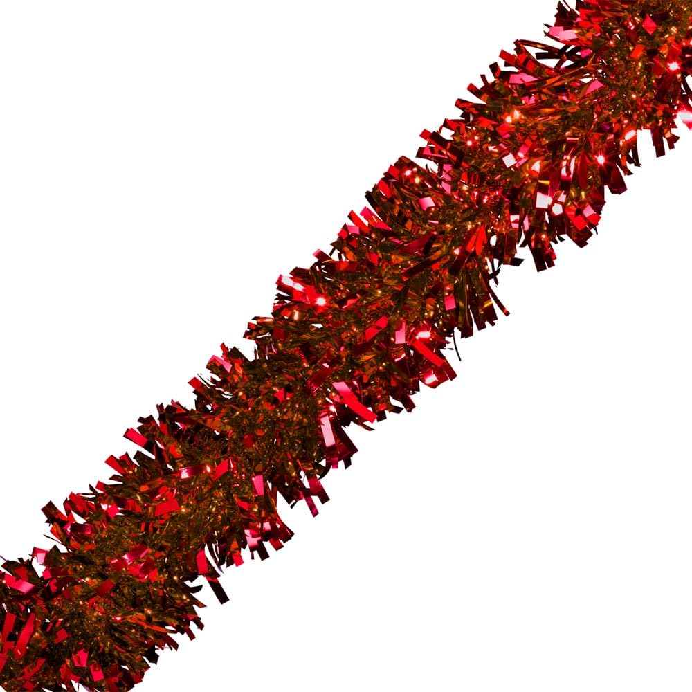 Amazon.com: Anderson's Red Metallic Twist Garland Indoor & Outdoor ...